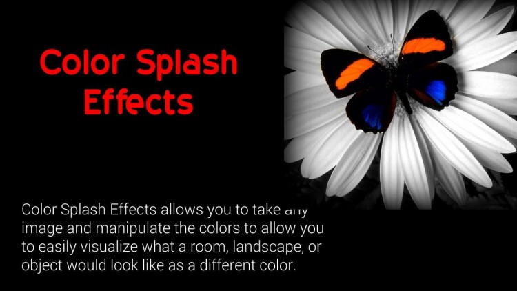 โปรแกรมตกแต่งภาพ Color Splash Effect Photo Edit - รวม Gadget หูฟัง ...